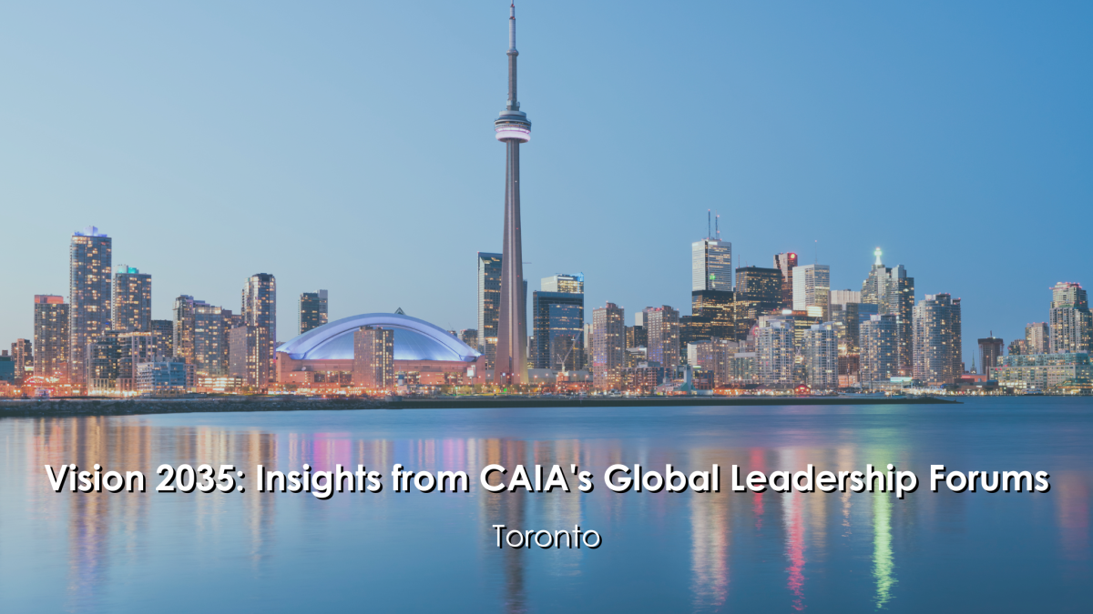 Vision 2035: Toronto Edition | Portfolio for the Future | CAIA